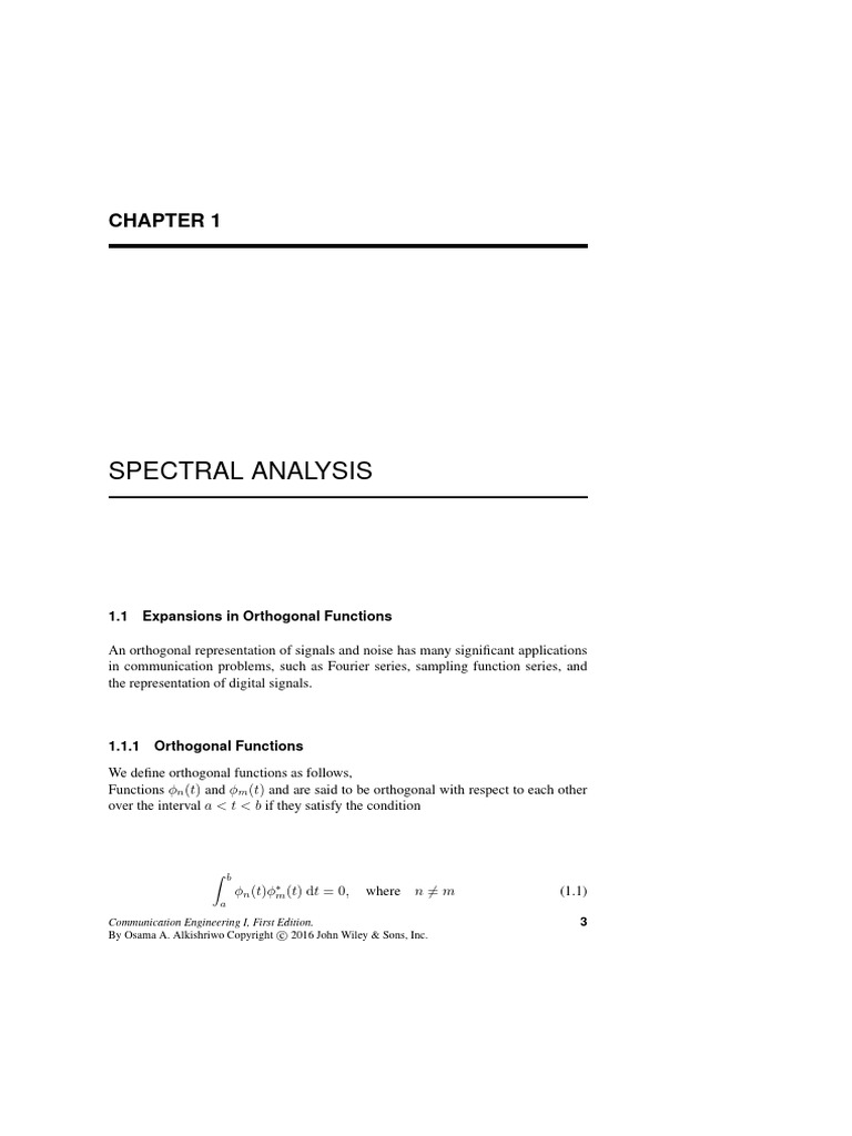 Chapter 1 | PDF | Spectral Density | Digital Signal Processing