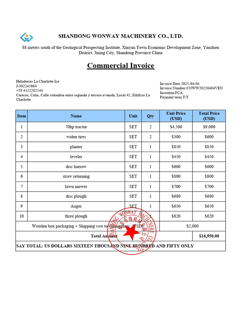 Commercial Invoice | PDF