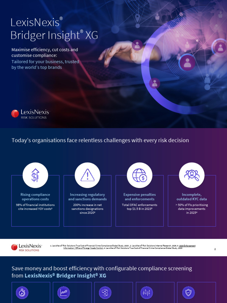 Bridger Insight XG - Overview | PDF | Regulatory Compliance | Business