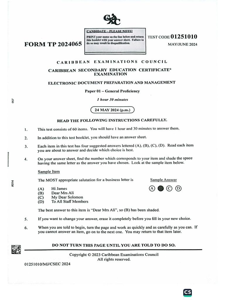 Edpm 2024 Paper 1 | PDF