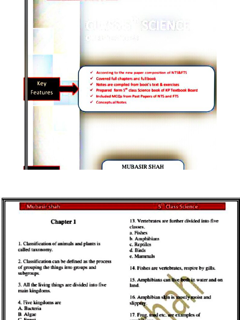 JEST Science Class 5 | PDF