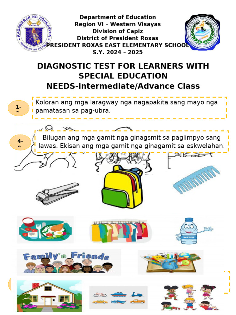 Diagnostic Test For Lsens Intermediate Advance | PDF