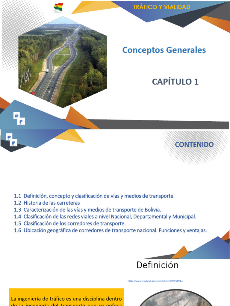 Capitulo 1 Conceptos Generales Resumen 2025 | PDF | Transporte | Tráfico