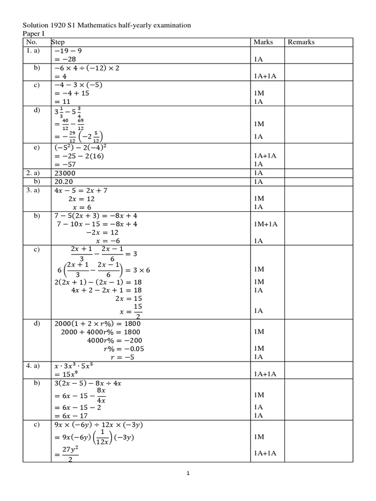 Hoi Ping F1 2019 Mid-Year Exam (Questions) - Key | PDF | Chess Theory ...