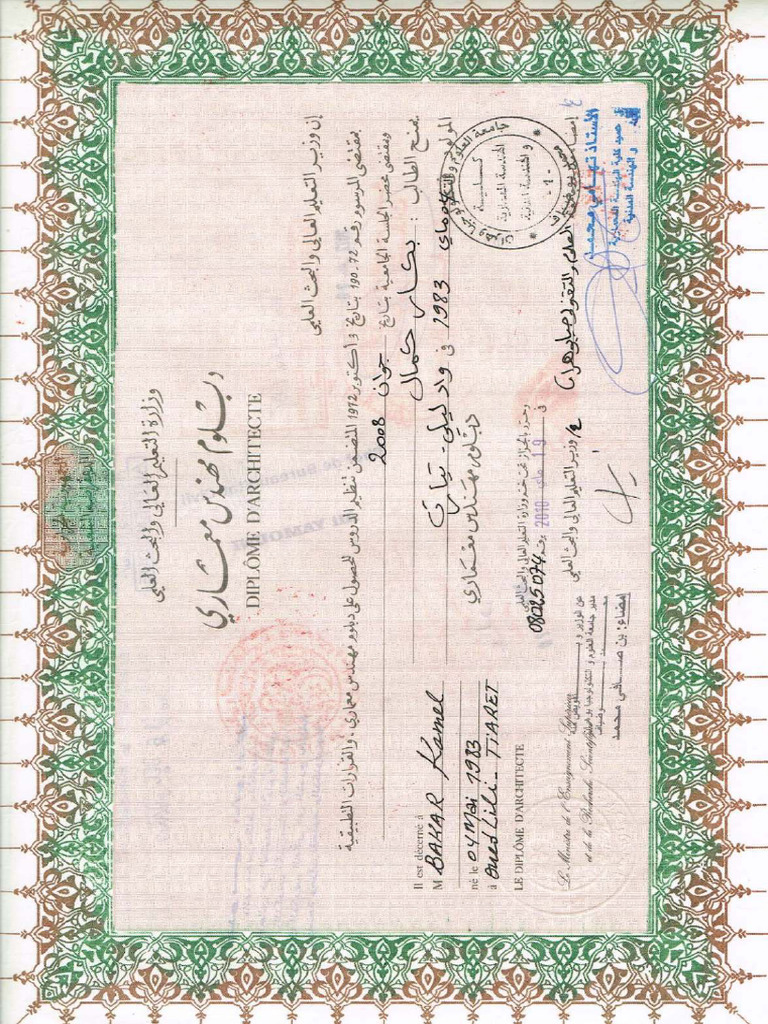 Diplome Architecte+Master Archeologie - Compressed | PDF