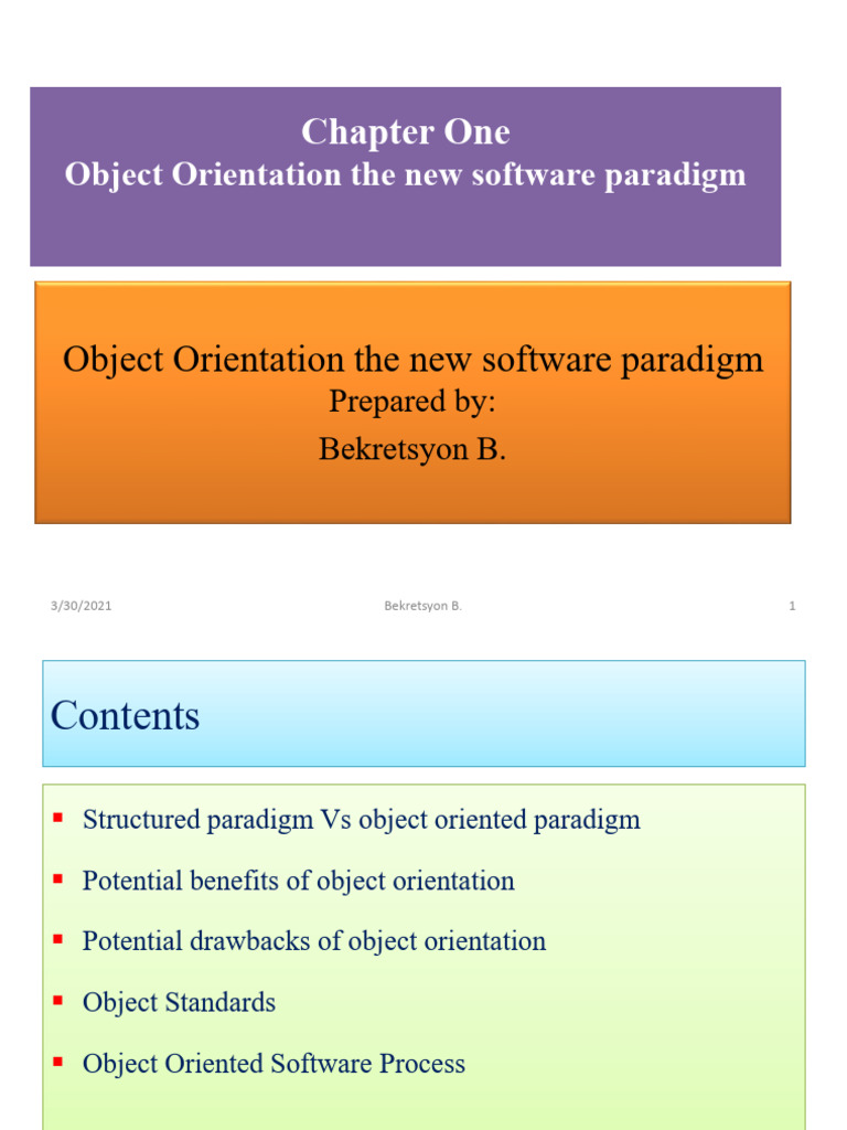 OOSAD Ch1 4 | PDF | Class (Computer Programming) | Object Oriented Programming
