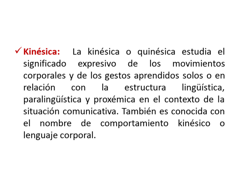Kinésica | PDF