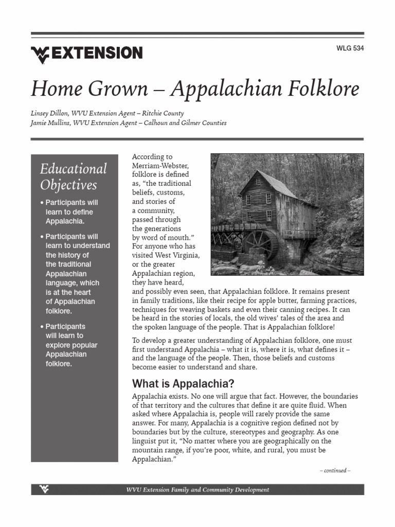 Appalachian Folklore and Language Insights | PDF | Appalachia | Folklore