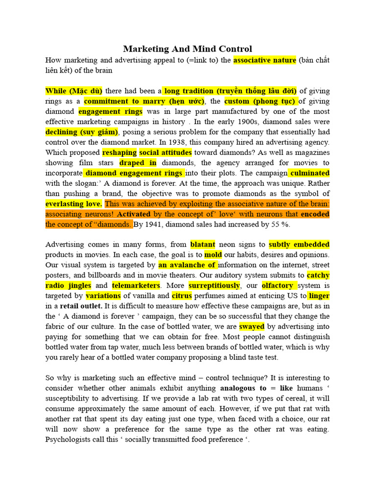 Vocab Bài Đọc | PDF | Imitation | Behavior