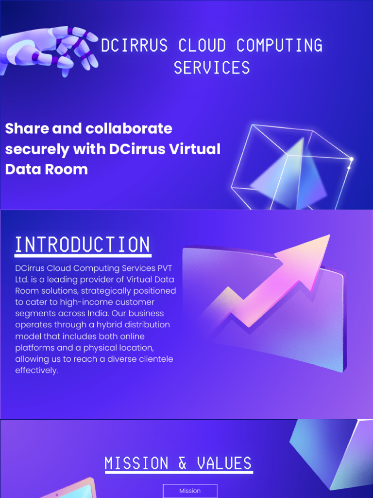DCirrus Cloud Computing Services Updated | PDF | Cloud Computing | Computer Security