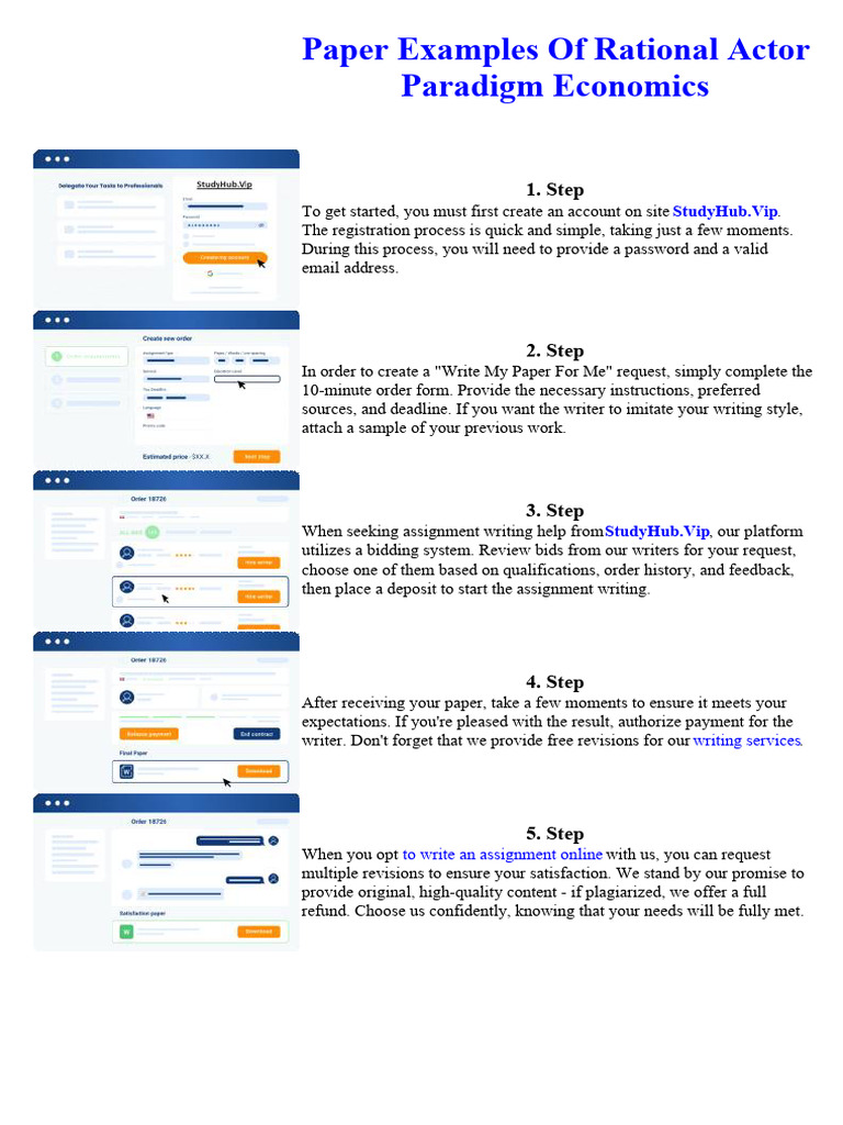 Paper Examples of Rational Actor Paradigm Economics | PDF