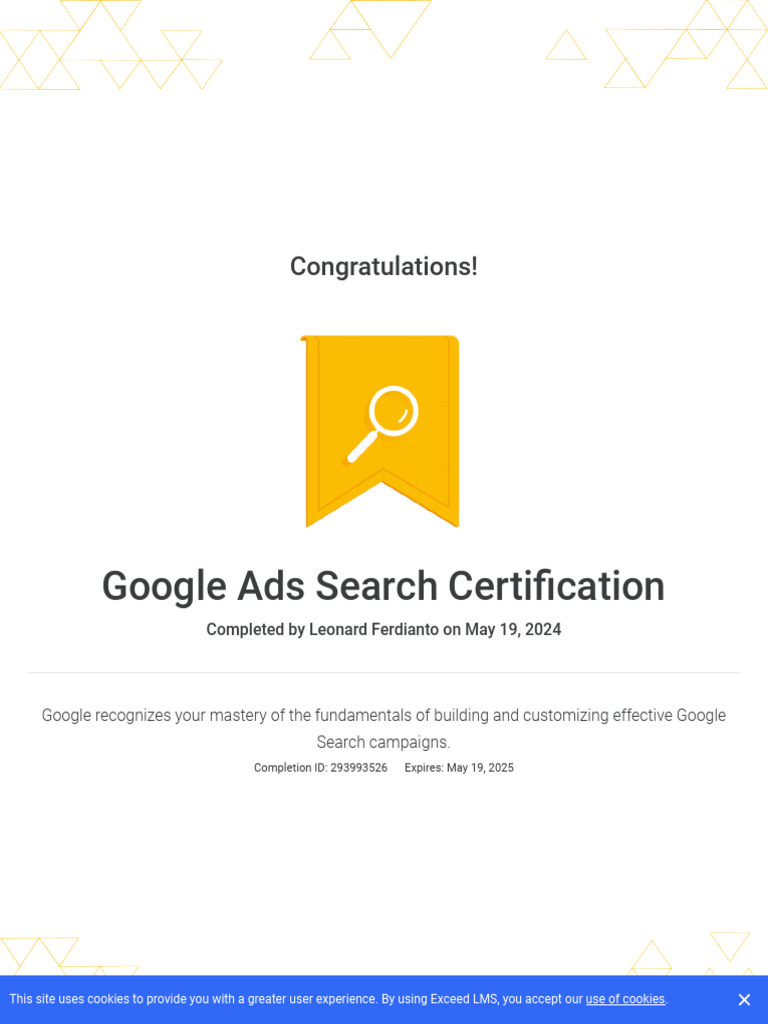 Google Ads Search Certification - Google | PDF