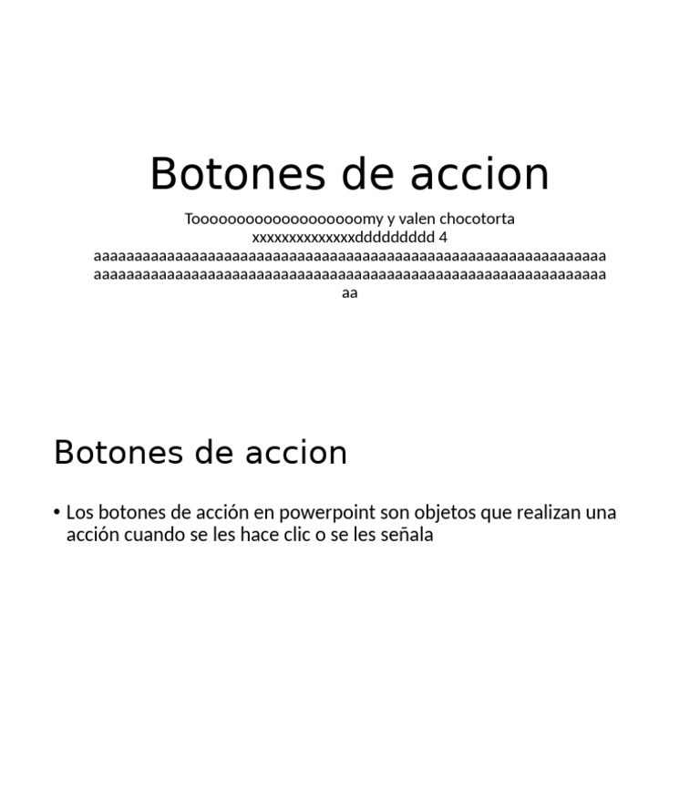Botones de Accion | PDF