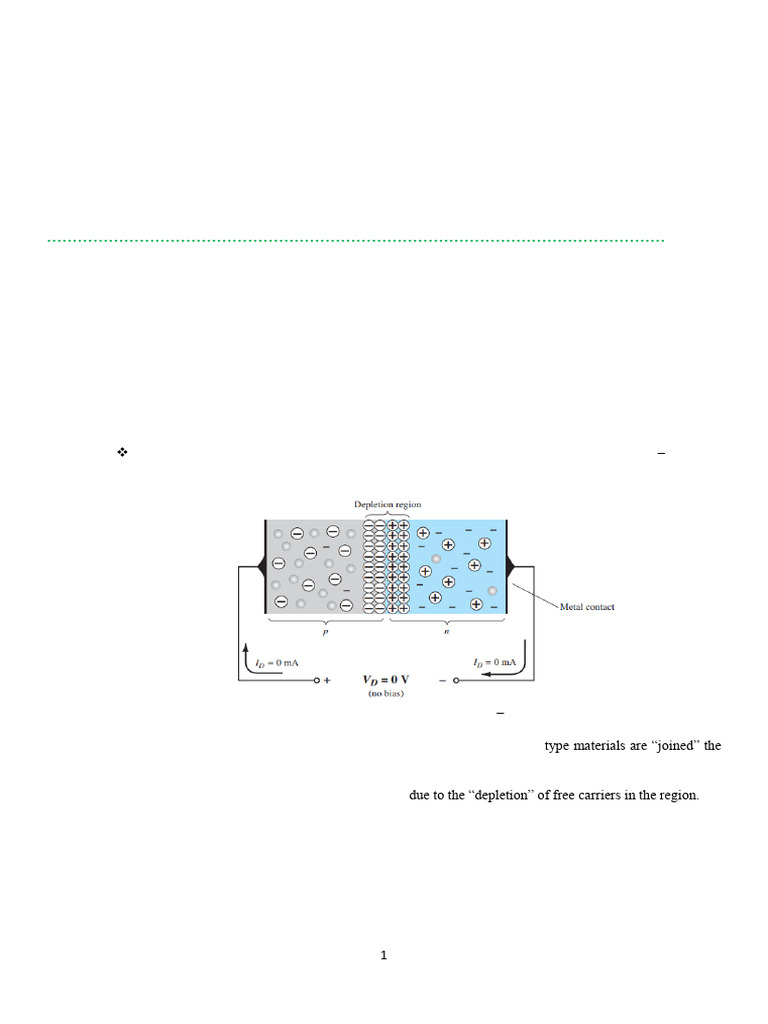 Lecture 1.2 (Semiconductor Diode) | PDF | P–N Junction | Diode