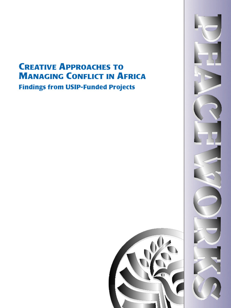 David R. Smock "Creative Approaches To Managing Conflictinafrica ...