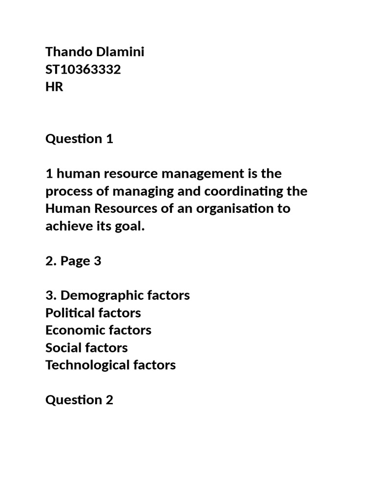 Human Resource | PDF