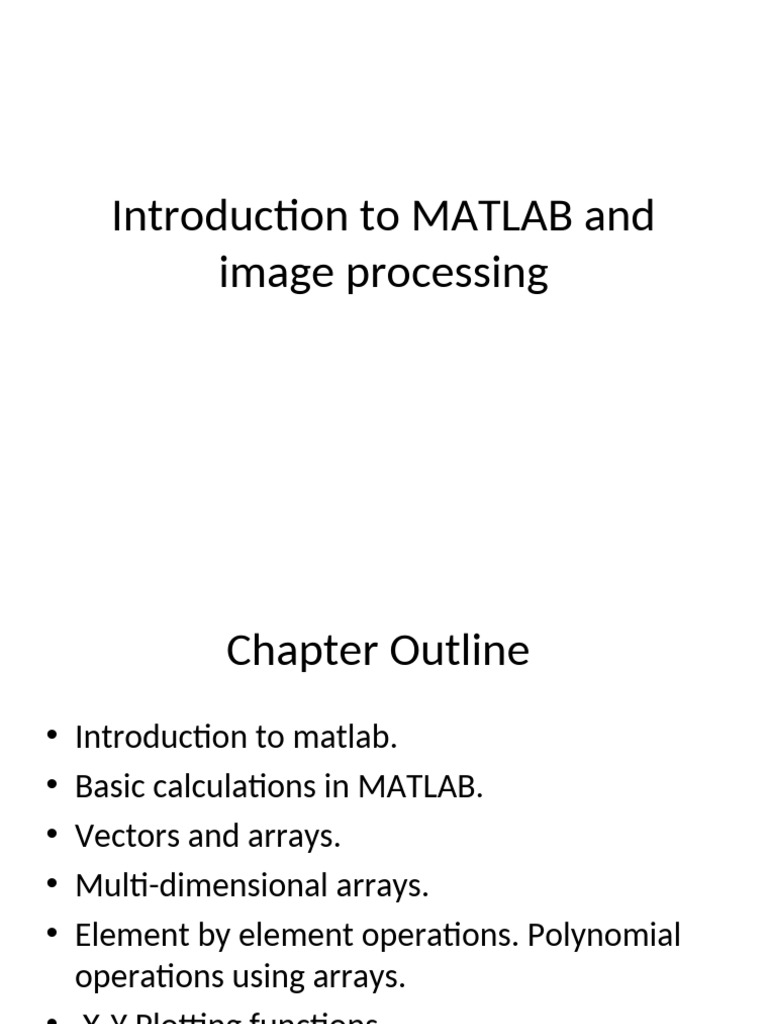 CH04 - Introduction To Image Processing Using Matlab | PDF | Matlab | Multiplication