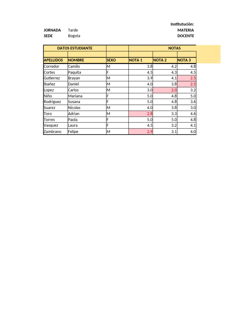 Taller 3 - Archivo Entregable - Excel Basico | PDF