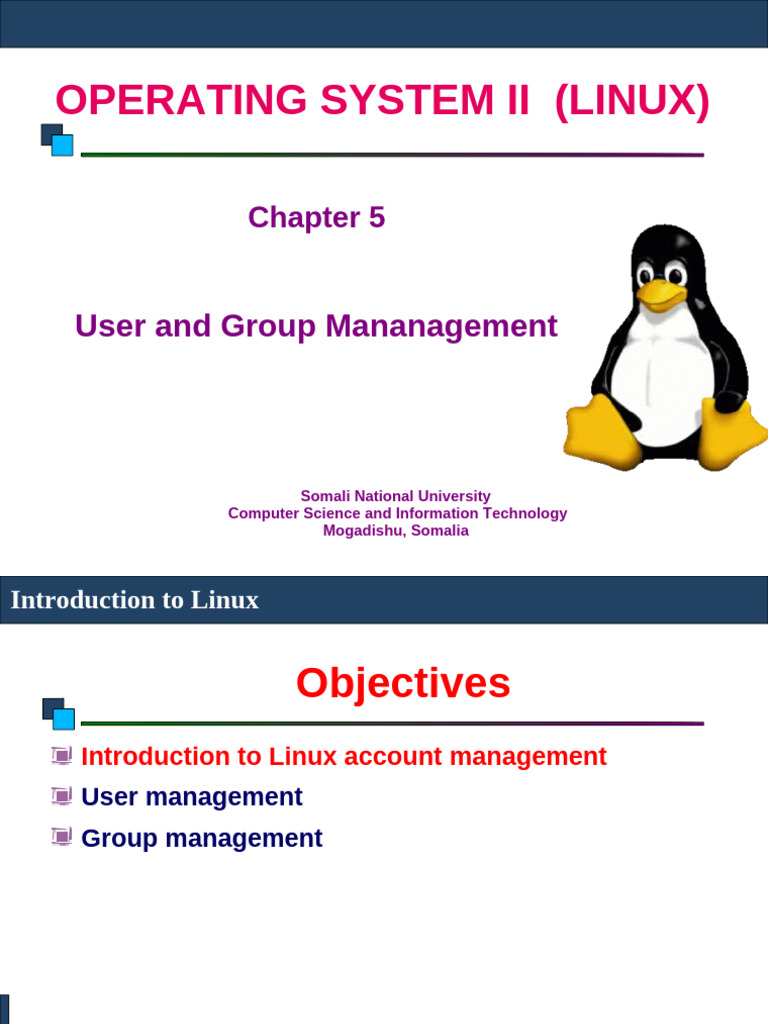 Chapter 5 User and Group Mananagement | PDF