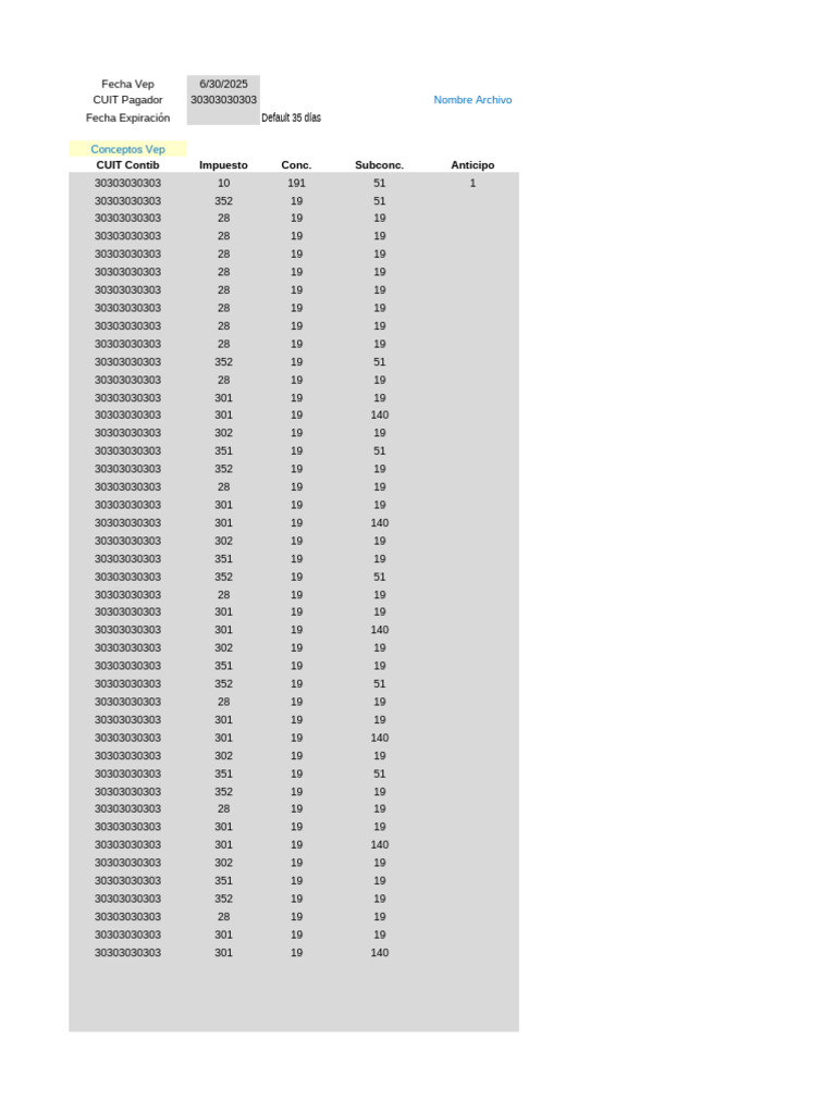 Generador de Veps Pv2 | PDF
