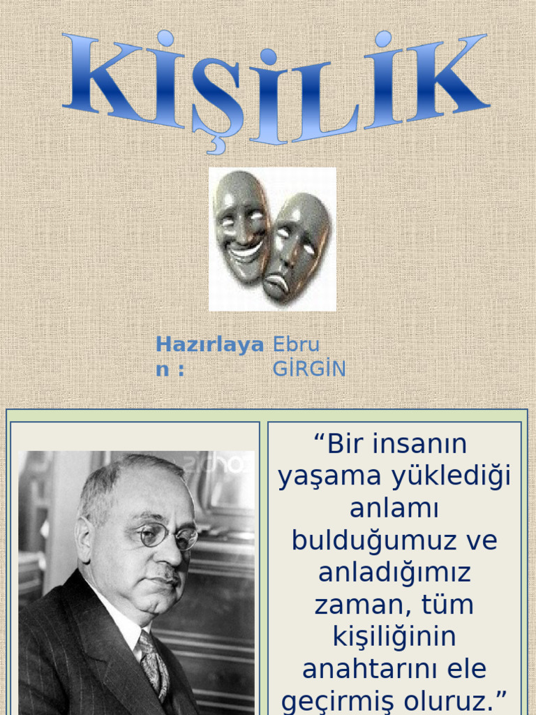 Ki̇şi̇li̇k Sunumu | PDF