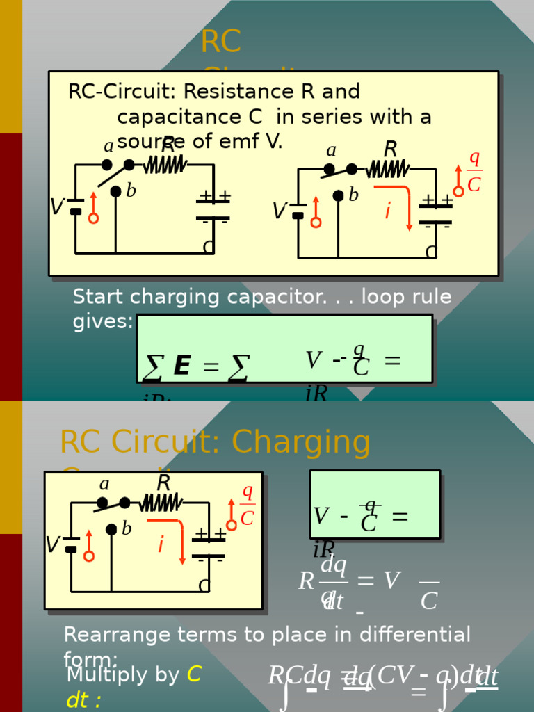 Lecture-7-RC Circuits | PDF | Electrical Engineering | Electrical Components