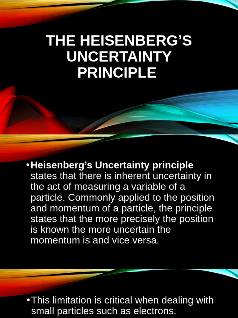 The Heisenberg's Uncertainty Principle | PDF