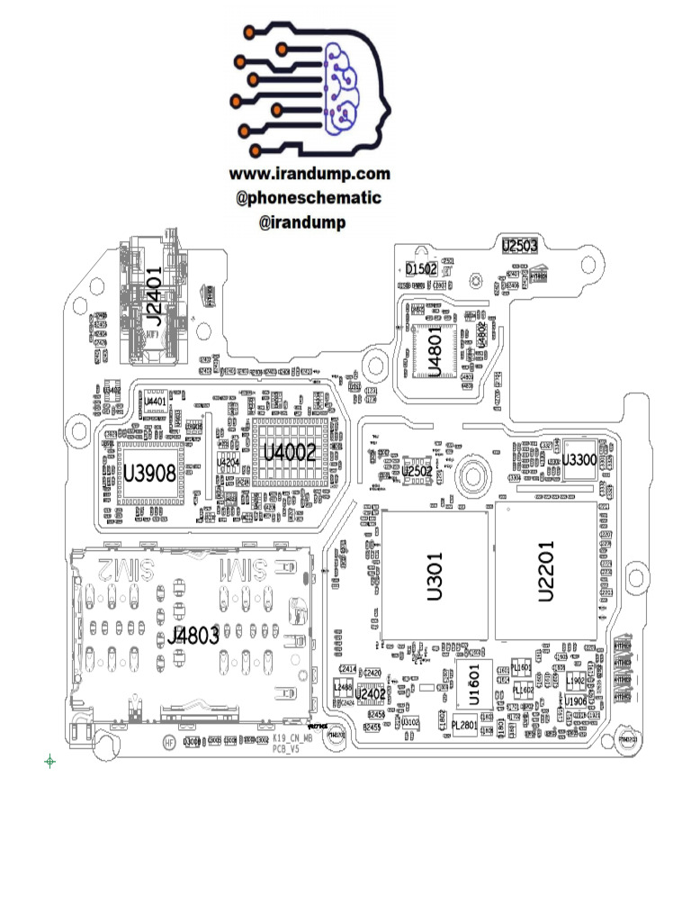 Redmi Note 10 5G BOARD PCB Layout @phoneschematic | PDF