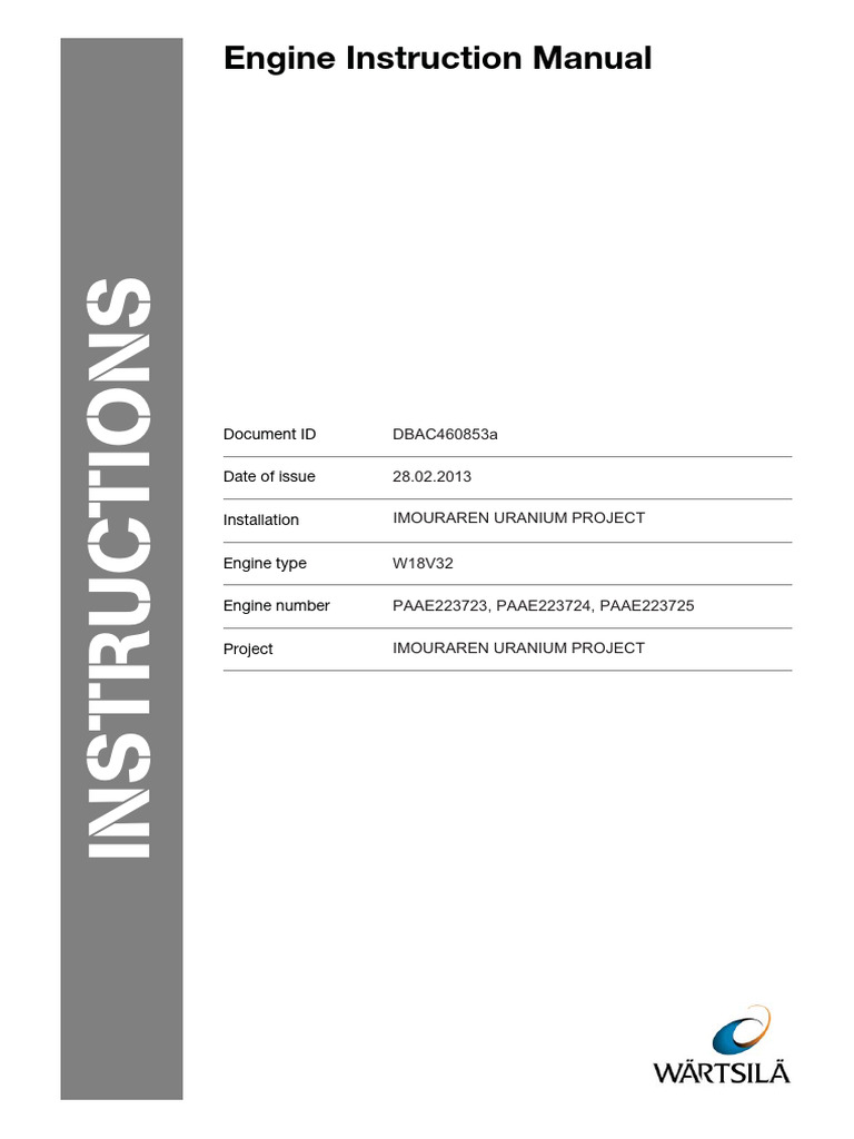 DBAC460853-A Engine Manual | PDF | Piston | Valve
