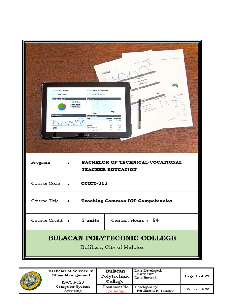 5.a. CCICT 313 Teaching Common ICT Competencies Module 5 | PDF ...