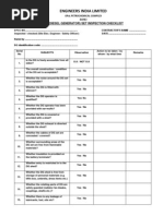 Daily Welding Machine Inspection Checklist