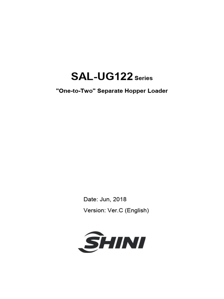 "One To Two"Separate Hopper Loader SAl UG122 | PDF | Switch | Power Supply