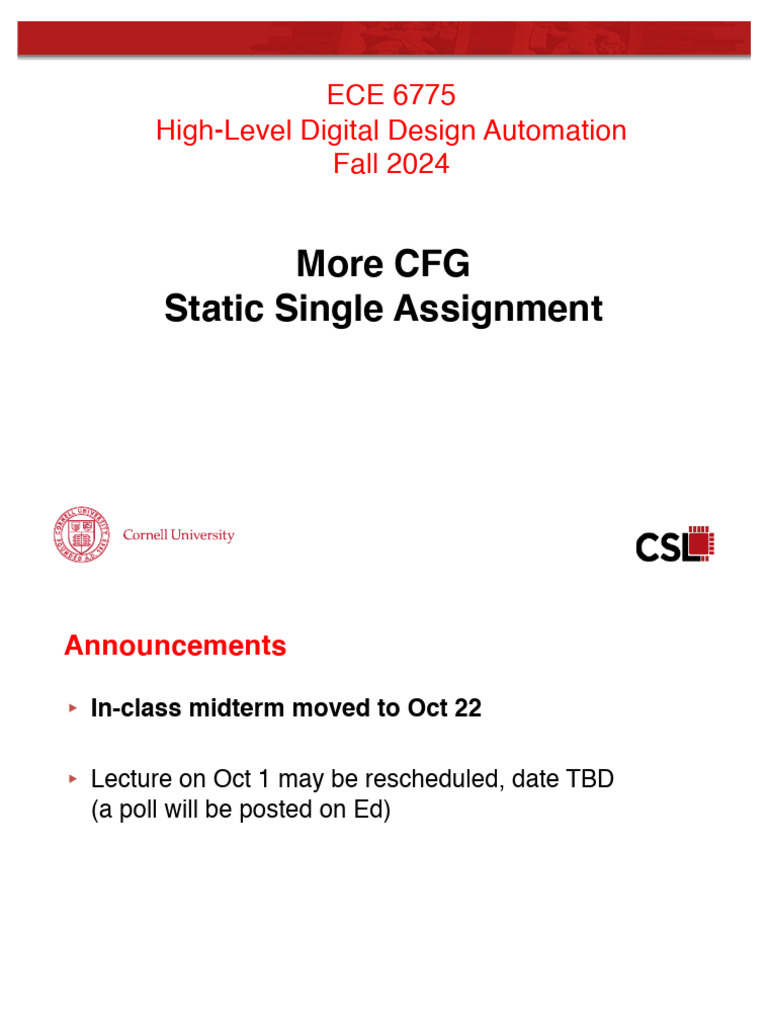 Lecture09 - High-Level Digital Design Automation | PDF | Applied Mathematics | Algorithms