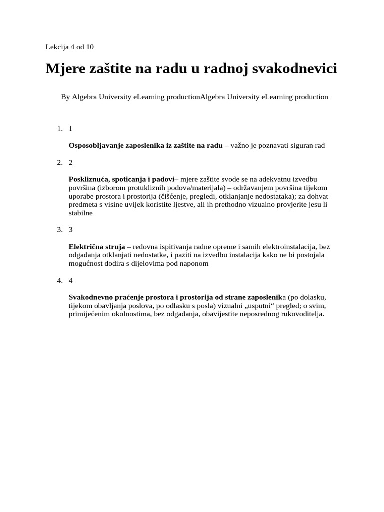 Lekcija 4 Od 10 | PDF