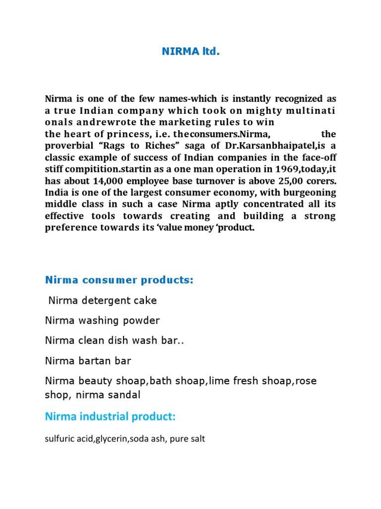 NIRMA LTD | PDF
