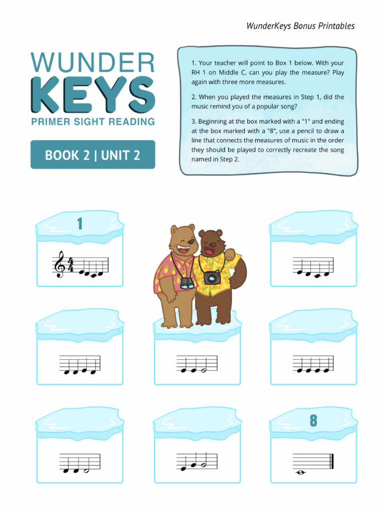 5 Primer Book 2 Unit 2 Sight Reading | PDF