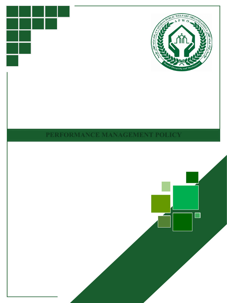APWO Performance Management Policy | PDF | Goal | Performance Appraisal