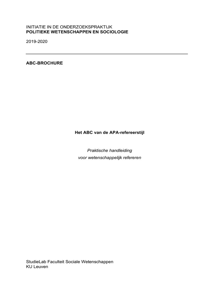 APARichtlijnen Bronvermelding | PDF