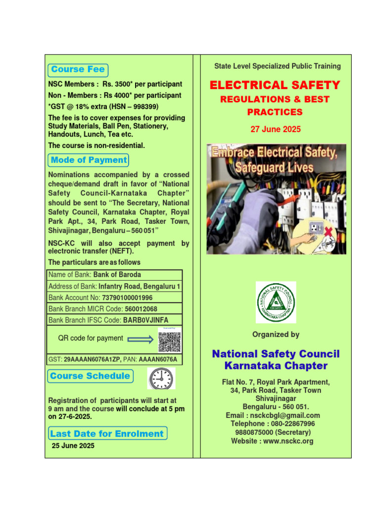 Electrical Safety Brochure | PDF