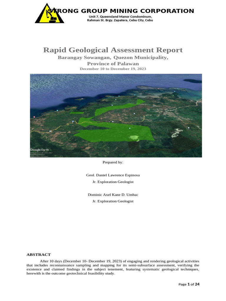 Geological Assessment of Nickel Deposits | PDF | Geology | Earth Sciences