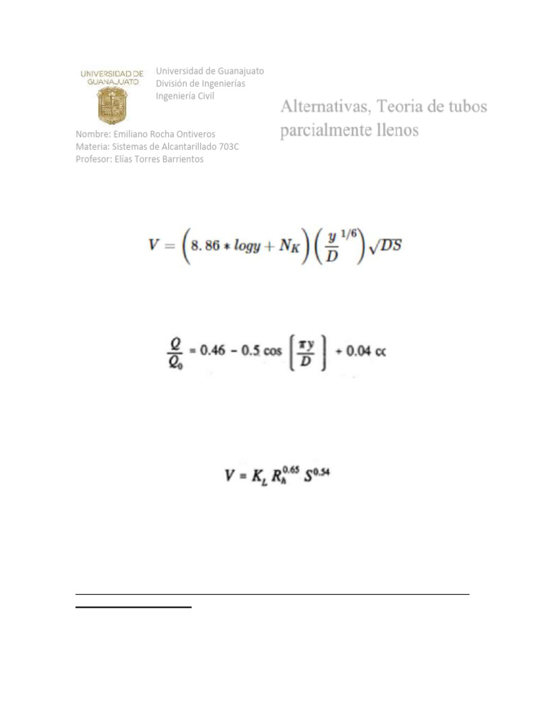 07 Tarea - Alternativas Teoria Tubos PLL - ERO | PDF