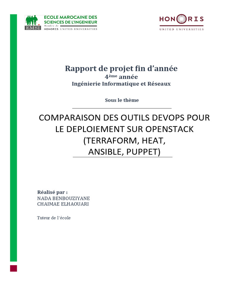 Outils DevOps pour Déploiement OpenStack | PDF | Cloud computing ...