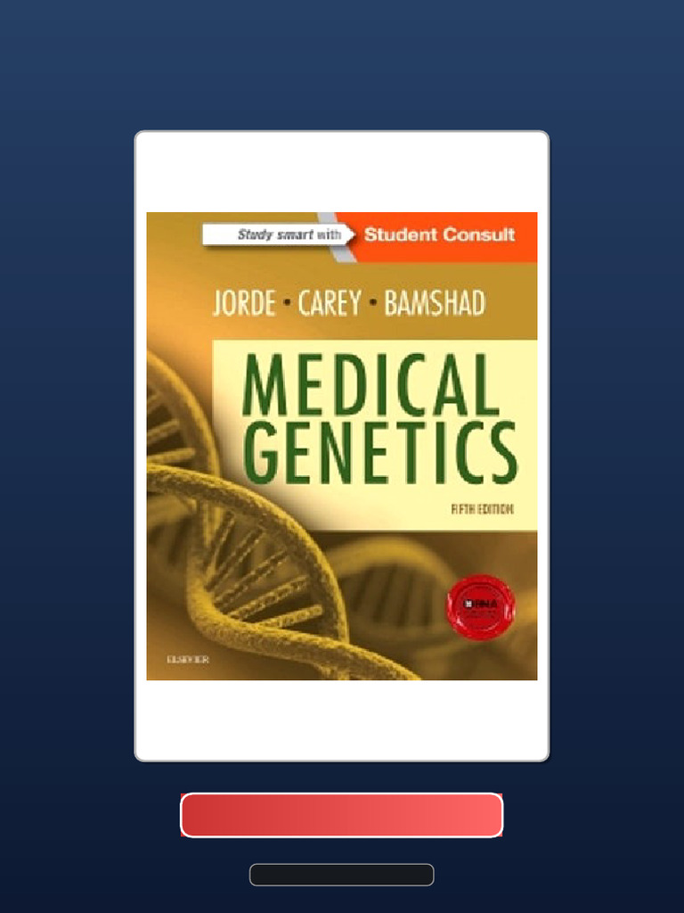 Medical Genetics 5E Jorde (Multiple For Choice Available Chapter 1 To ...