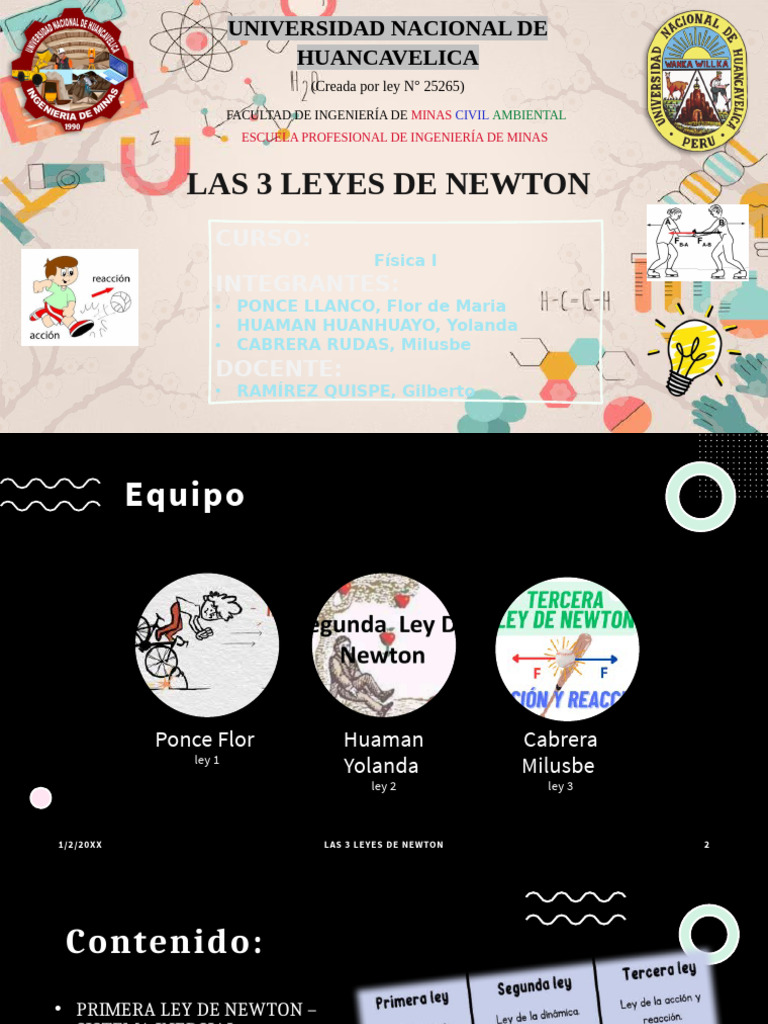 Las Tres Leyes de Newton | PDF | Fuerza | Las leyes del movimiento de ...