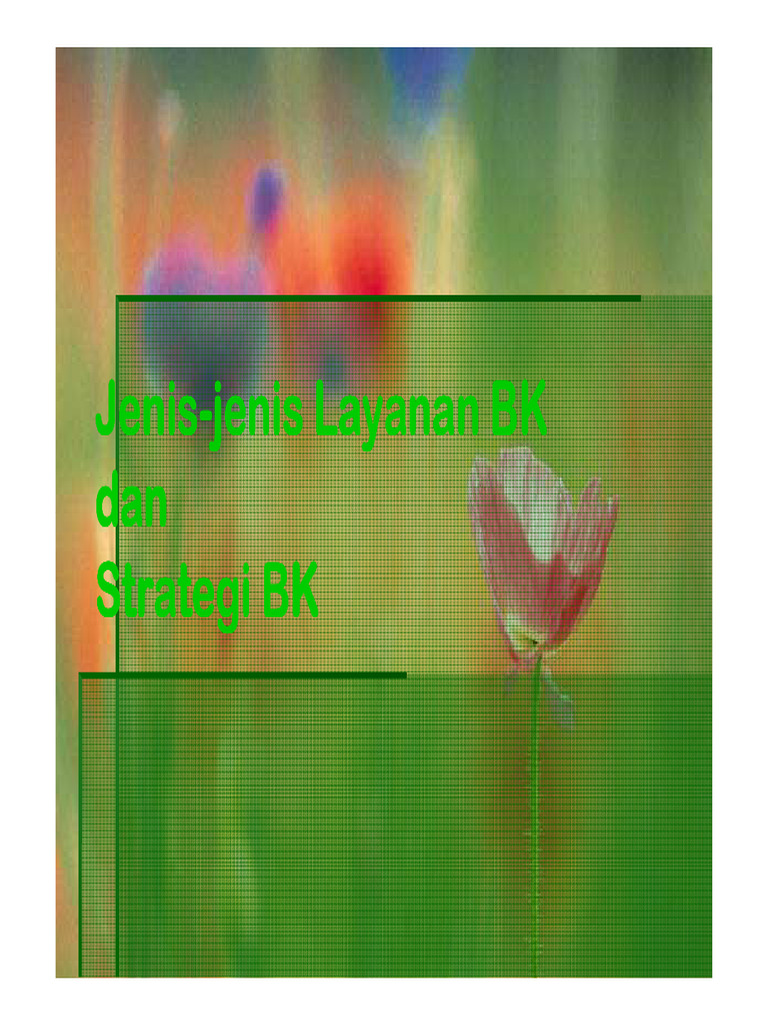 Jenis Layanan Bimbingan dan Konseling | PDF