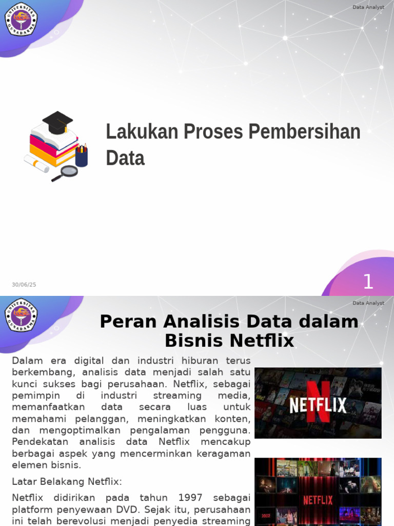 Tugas Sesi 5 - Validasi Data Netflix - Tugas | PDF