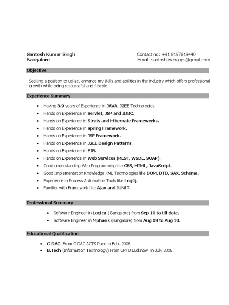 Santosh Kumar Singh Contact No: +91 8197819440 | PDF | Java Server Pages | Java Server Faces