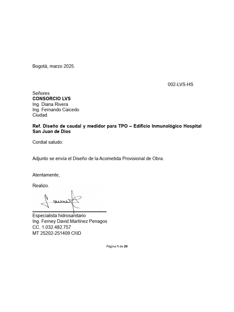 002-Lvs-Diseño de Acomnetida y Tpo - Edif. Inmunologico | PDF ...