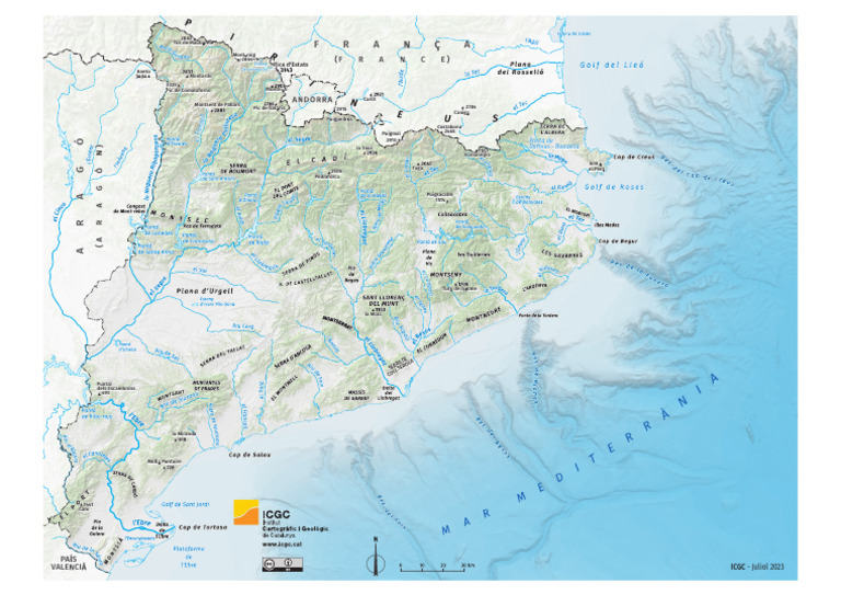 Mapa Físic Catalunya | PDF