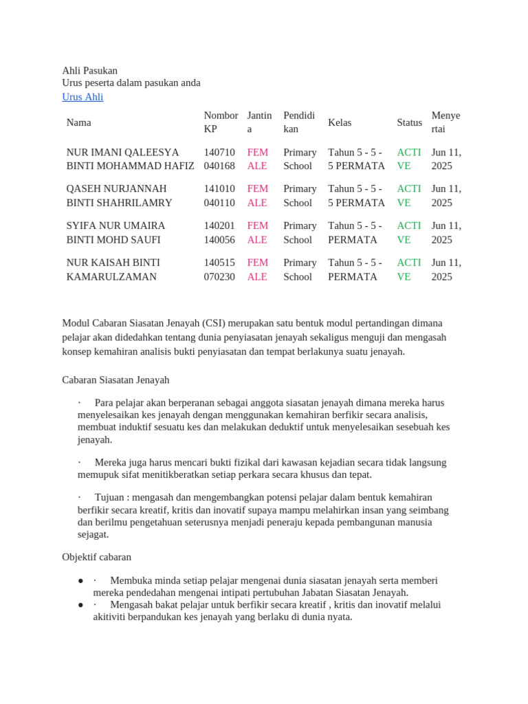 Modul Cabaran Siasatan Jenayah | PDF